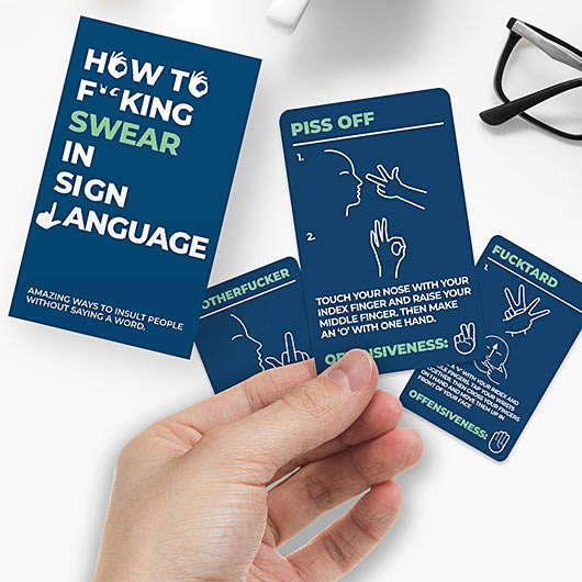 How To Swear In Sign Language From Gift Republic